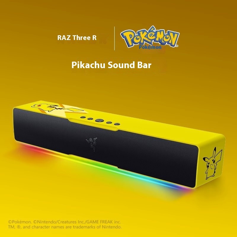 Razer Pokémon Pikachu Type Bar Bluetooth Computer Desktop Leviathan V2 ...