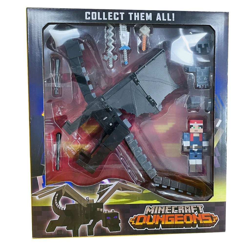 big Ender Dragon light Socute Minecraft Steve Alex Diamond Toy Set Mine ...