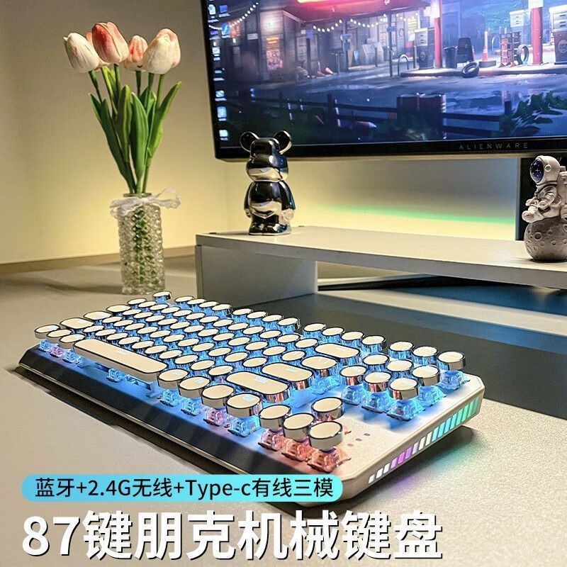 03FH Green Axis E-Sports Pioneer Mechanical Keyboard Glowing Bluetooth ...