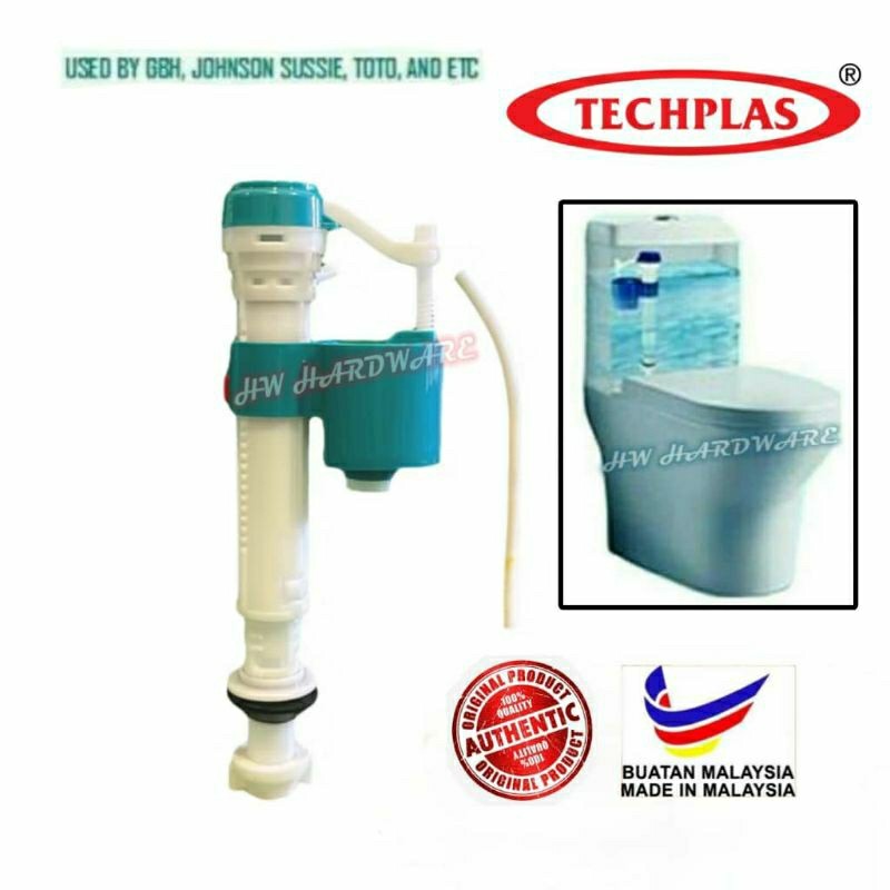Techplas Adjustable Bottom Inlet / Toilet Compact Toilet Tank Inlet ...