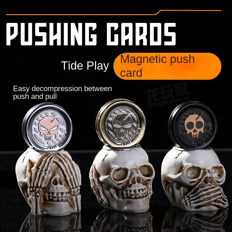 EDC & Toy - 'New Ghost Head' Fidget Slider, Metal Alloy, Stress ...