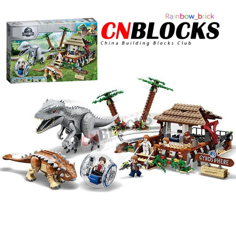 Jurassic Series Building blocks Indominus Rex vs. Ankylosaurus 75941 ...