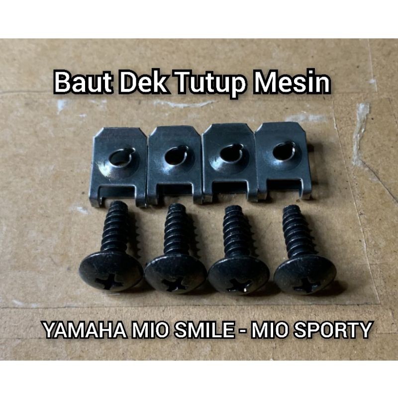 MESIN / Yamaha Mio Sporty / Mio Smile Engine Cover Deck Cover Set Bolts ...