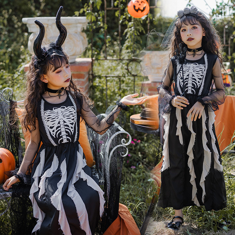 Halloween Costume Children Clothing Girls Children Performance Costume ...