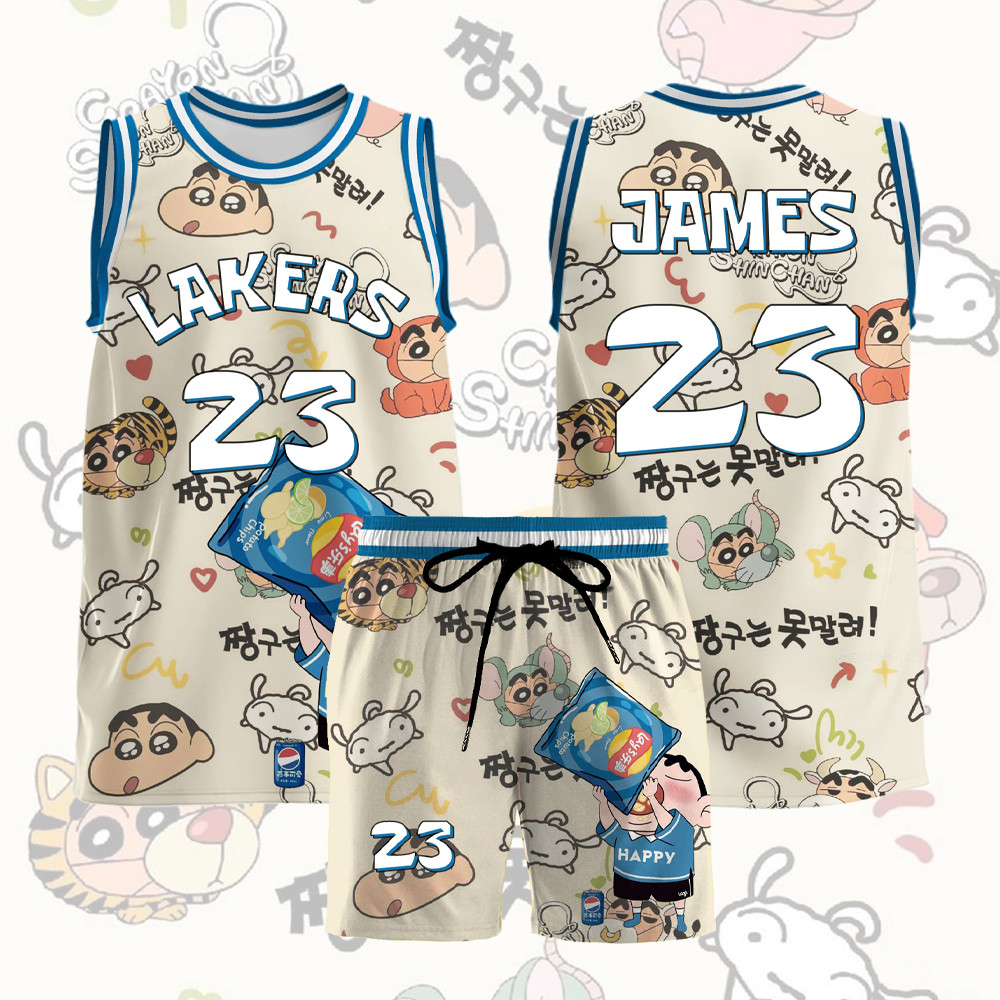 Outdoor Sports Crayon Shin-chan Anime Basketball Jersey | Shopee Malaysia
