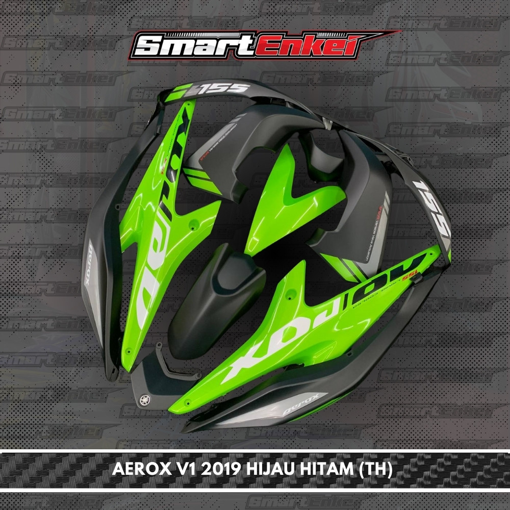 NVX155 V1 AEROX GREEN BLACK 2019 COVERSET ORIGINAL THAILAND | Shopee ...