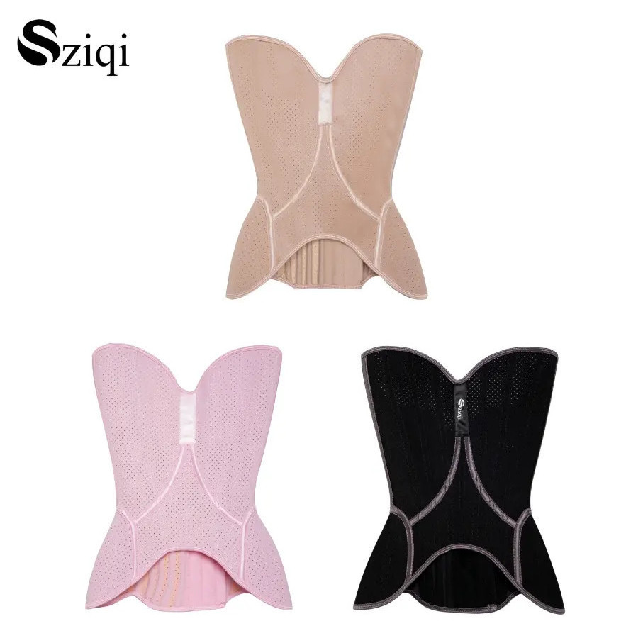 2024i Hourglass Purple Flag Butterfly 14+1 Buckle Corset Women's Body ...