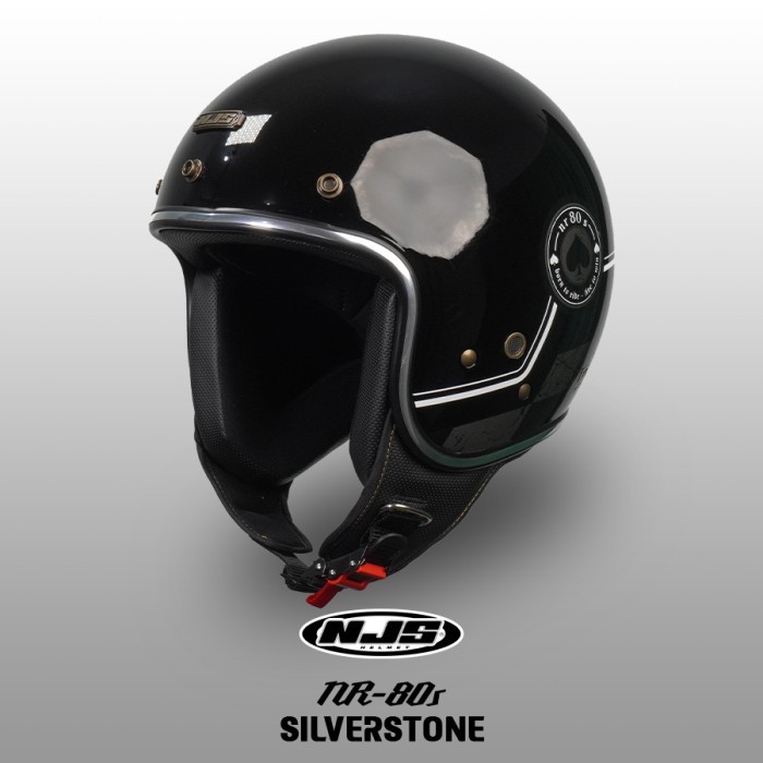 NJS NR80's SILVERSTONE Glossy/Doff - Retro Helmet | NJS helmet | NJS ...