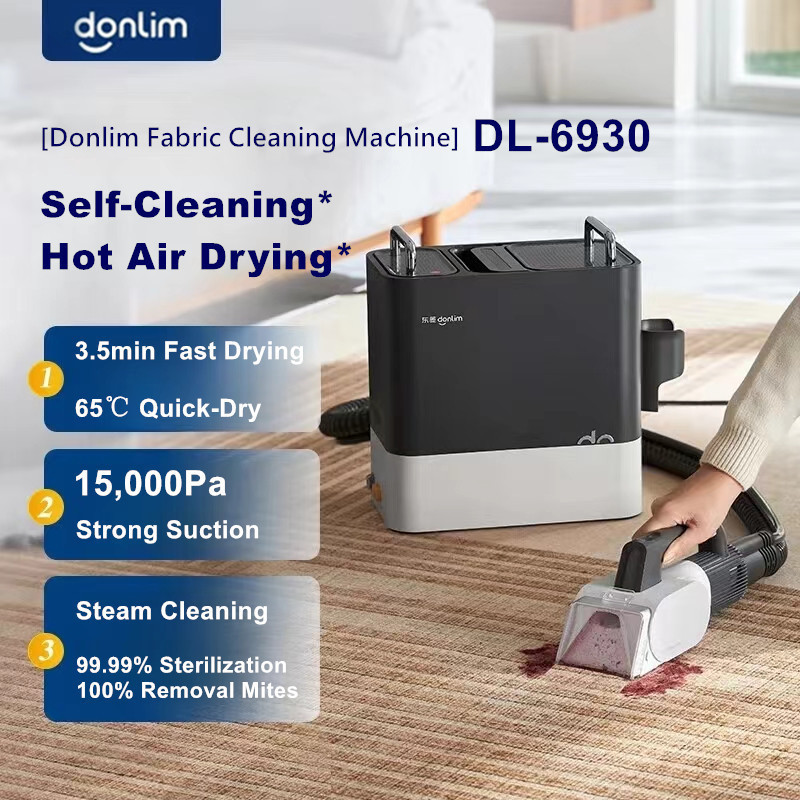 ORIGINAL Donlim DL-6930 Fabric Steam Cleaner | 65℃ Heat Drying & 5 Mins ...