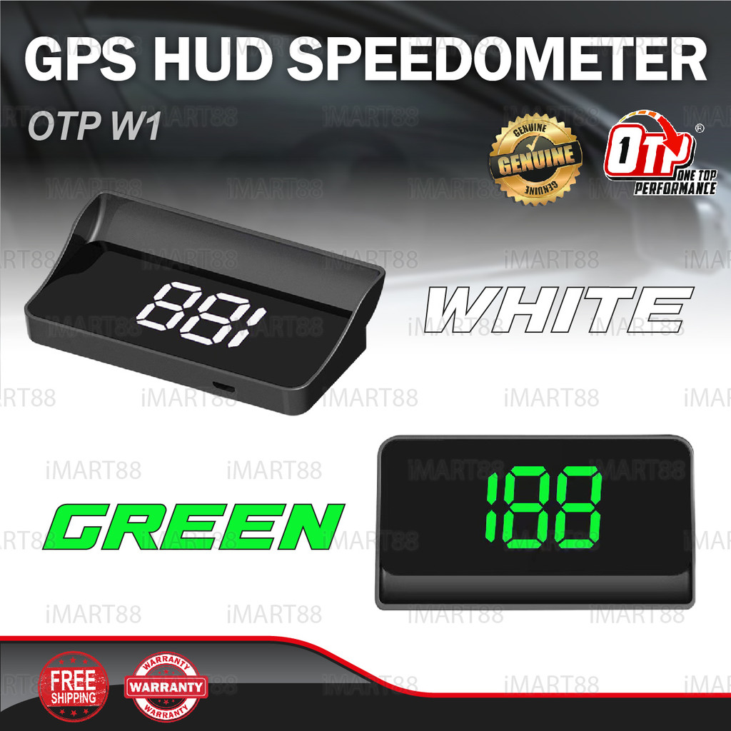 OTP-W1 GPS Speedometer Car Hud Head Up Display KM/H MPH For Car ...