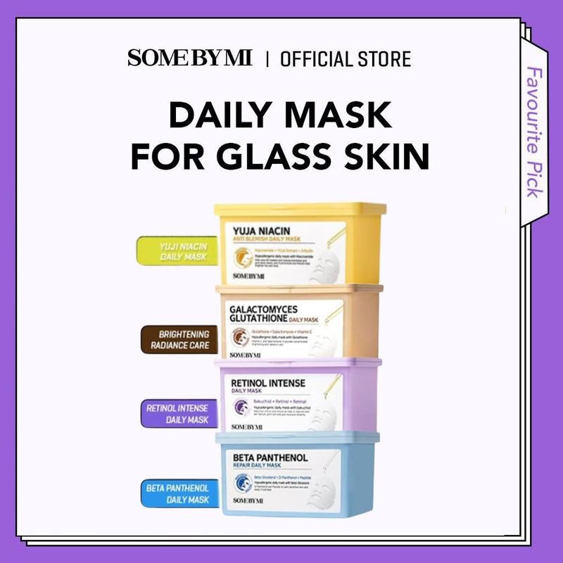 SOME BY MI DAILY MASK 30ea/350ml (GALACTOMYCES GLUTATHIONE , RETINOL ...