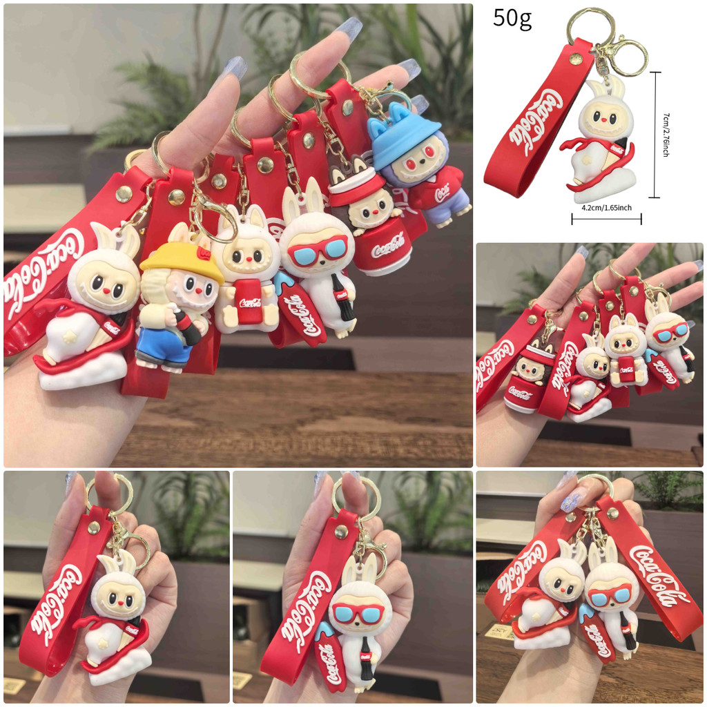 Ready Stock LABUBU Coca-Cola Keychain Limited Edition POP MART Plush ...