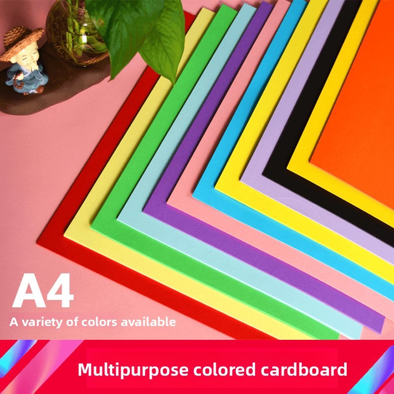 A4 Colored Cardstock 180g, Thick Craft Card Paper for Kids Art ...