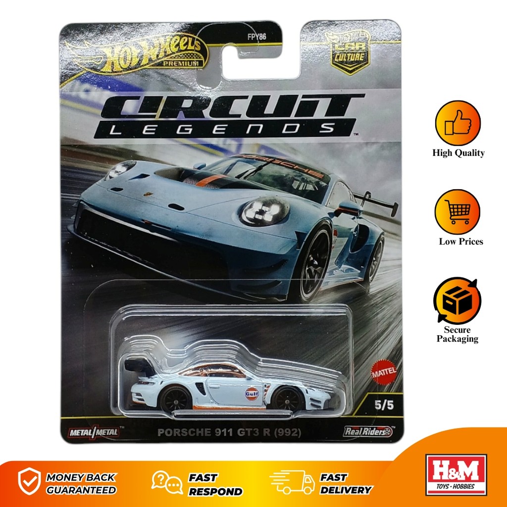 Hot Wheels Premium Circuit Legends Porsche 911 GT3 R (992) - Gulf ...
