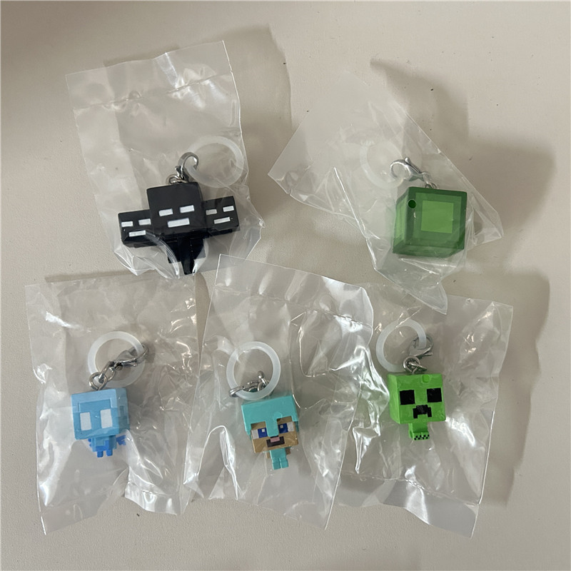 Bulk Minecraft Minecraft Game Model Cube Mini Doll Pendant Capsule Toy ...