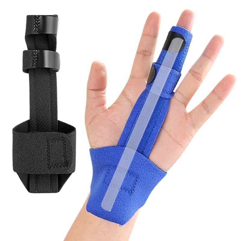 1PCS Adjustable Finger Brace Trigger Finger Splint Straighten Fingers ...