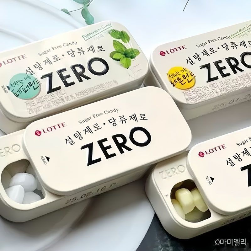 Mint candy Korea Imported LOTTE LOTTE zero Healthy Snack Series Cane ...