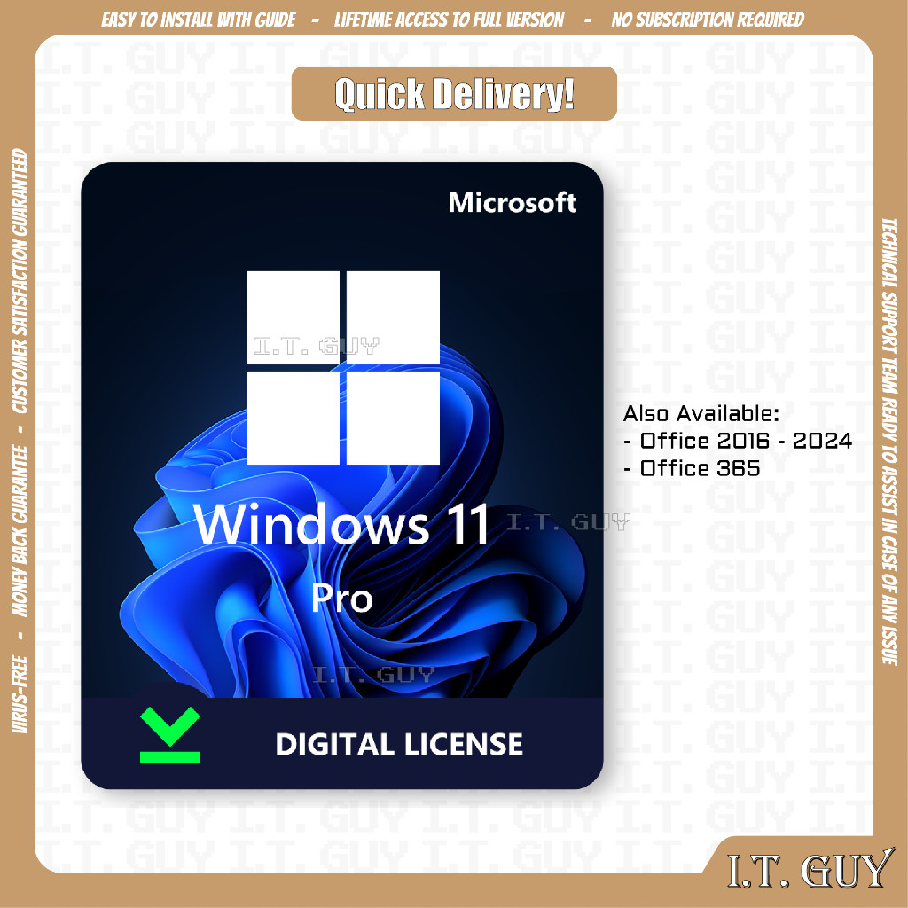 [Lifetime] Windows 11 & 10 Pro | Genuine Key | Shopee Malaysia