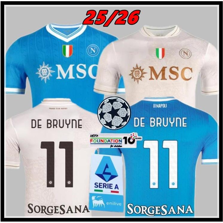 Men's Football Jersey 2025-26 SSC Napoli Home & Away High Quality ...