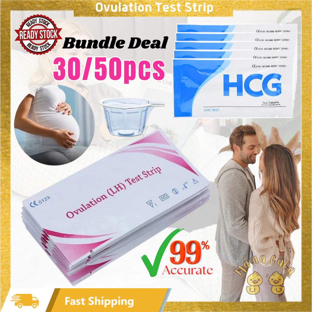 30/50pcs Ovulation Test Strip OPK LH Ovulasi/Test Hari Subur Ovulation ...