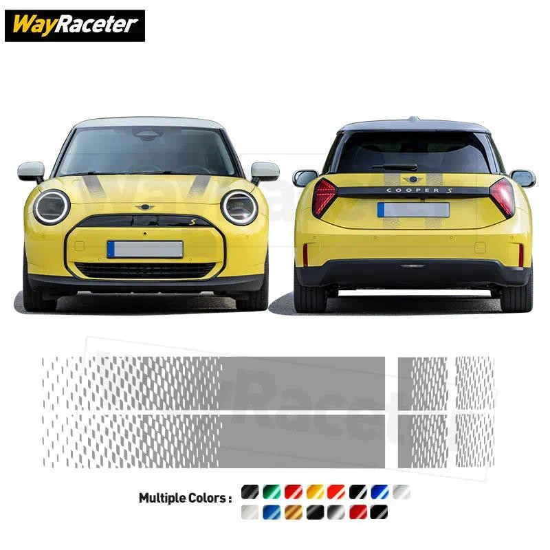 6 Pcs/Set Car Hood Stripes Sticker Rear Trunk Body Decal For MINI ...