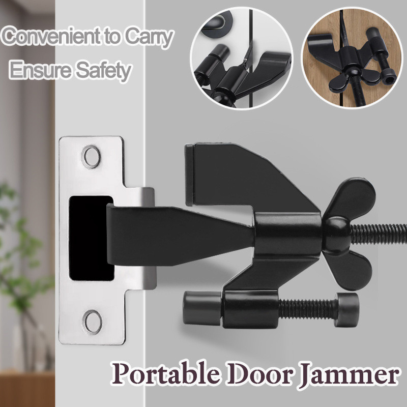 Portable Door Jammer Door Lock Safety Door Lock Travel Live Alone Anti ...