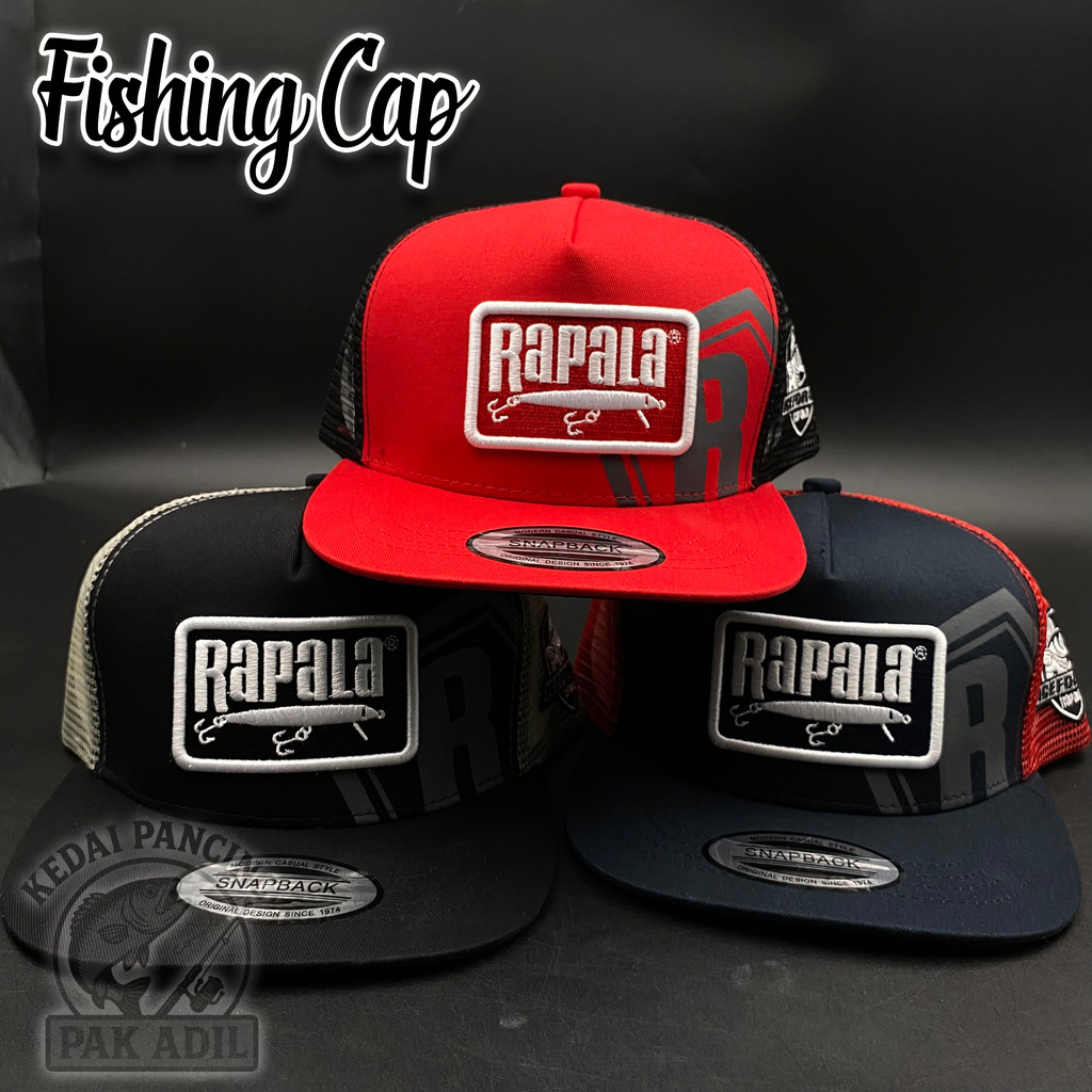 Fishing Cap Topi Mancing Trucker Snapback Premium Hats Casual Cap ...