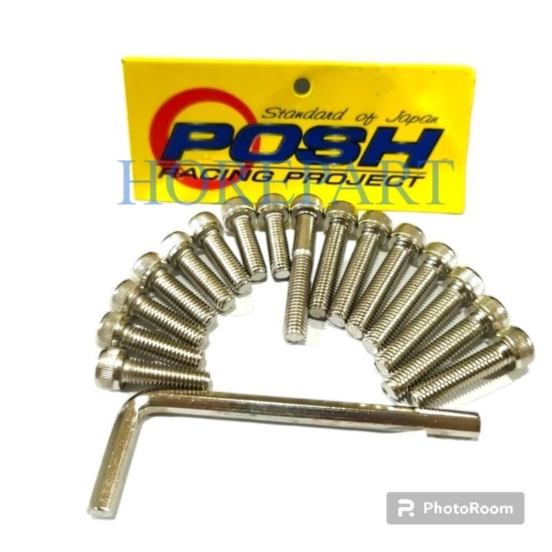 MESIN Fi Force One Engine Block Bolts Posh HOREPART | Shopee Malaysia
