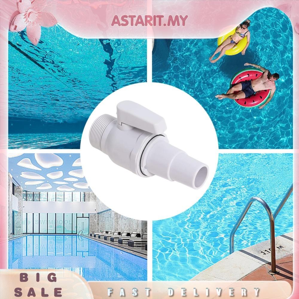 [Astarit.my] 2-Way Ball Valve Float Valve Pool Filter Stop Connector ...