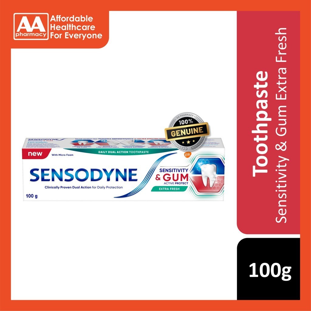 Sensodyne Sensitivity & Gum Extra Fresh Toothpaste 100g | Shopee Malaysia