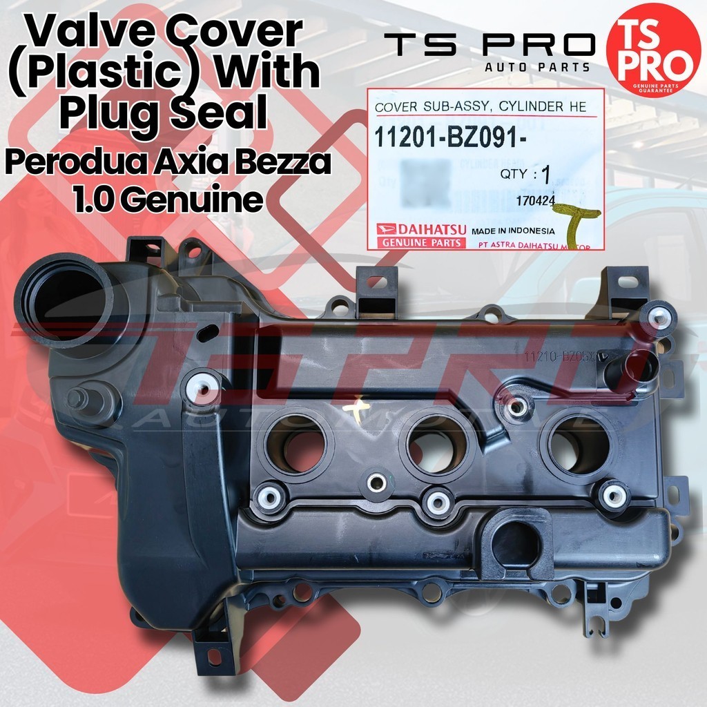 Perodua Axia Bezza 1.0 Genuine Valve Cover (Plastic) With Plug Seal ...