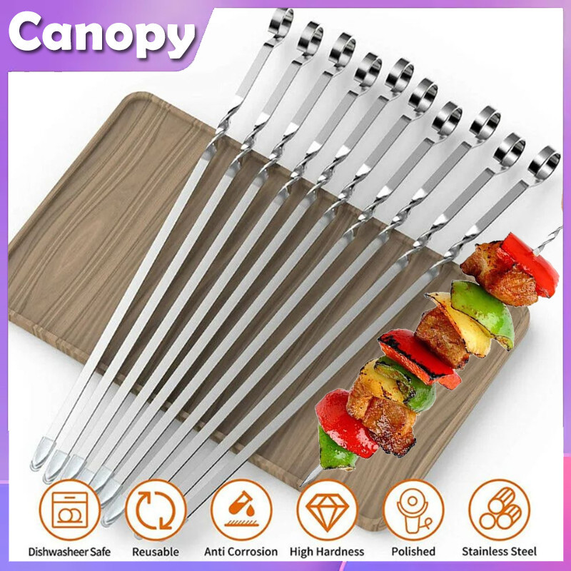 Barbecue Skewer Reusable Grilling Stick Outdoor Picnic BBQ Camping ...