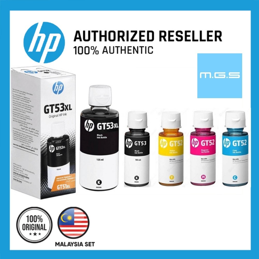 HP GT52 GT53XL GT53 GT52 GT53XL ORIGINAL INK BOTTLE FOR GT5810 , GT5820 ...