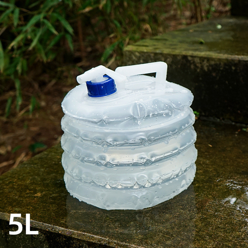 Outdoor 5L Car Bucket Plastic Retractable Storage Bucket Folding Water ...