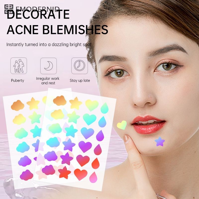 Colorful Heart-Shaped Acne Laser Patch | Shopee Malaysia