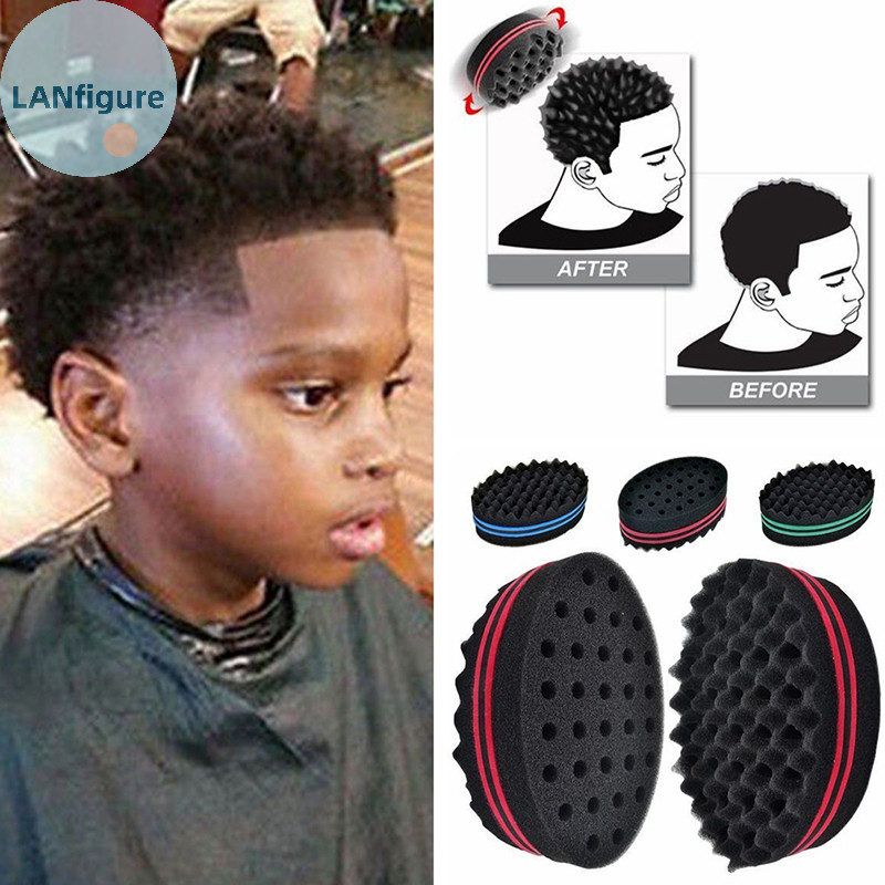 LANfigure Magic Barber Hair Brush Wave Sponge for Dreads Afro Locs ...