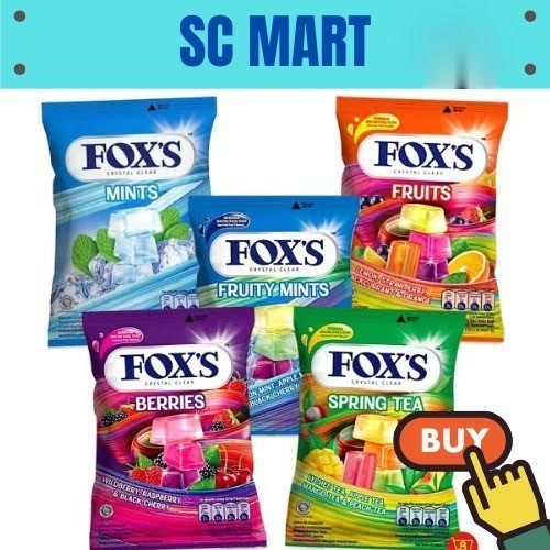 [SC] Fox's Crystal Clear Candy (Pouch Bag) 90gm | Shopee Malaysia