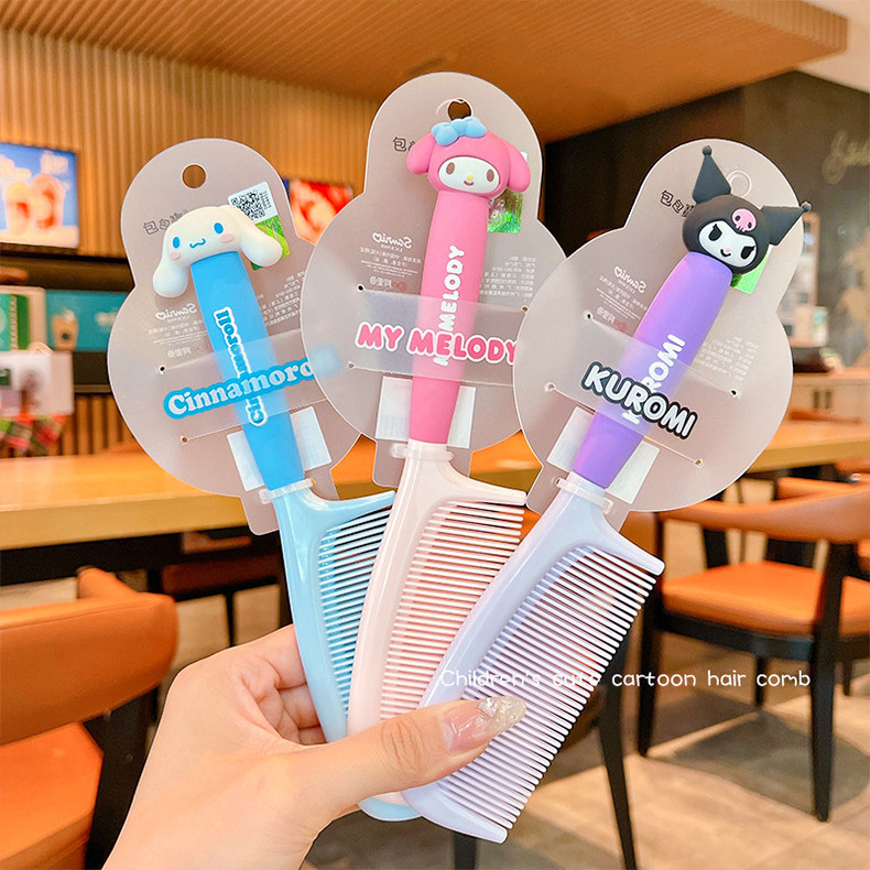 Sanrio kuromi melody Cinnamoroll Cute Comb for Girls Long Hair Home ...