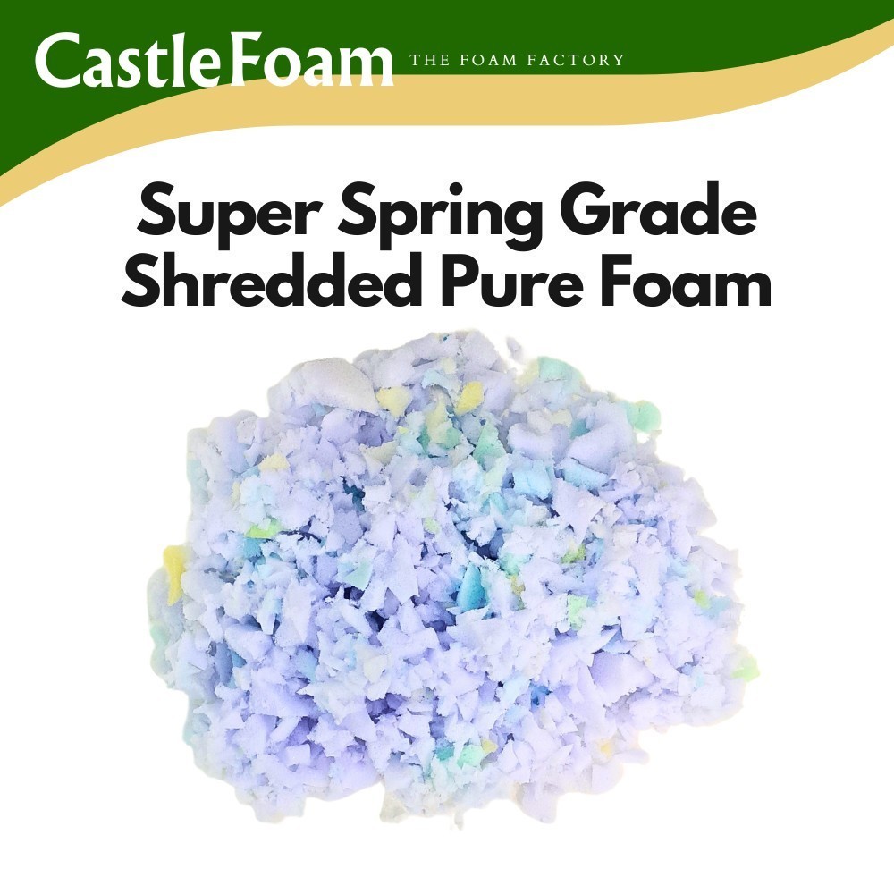 CastleFoam S1 Xtreme Super Spring Bouncing Shredded Pure Foam Pillow ...