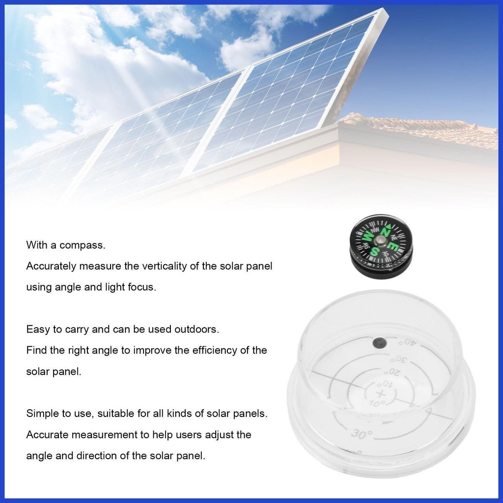 Solar Panel Tracker Waterproof Sun Angle Finder Guide with Compass ...
