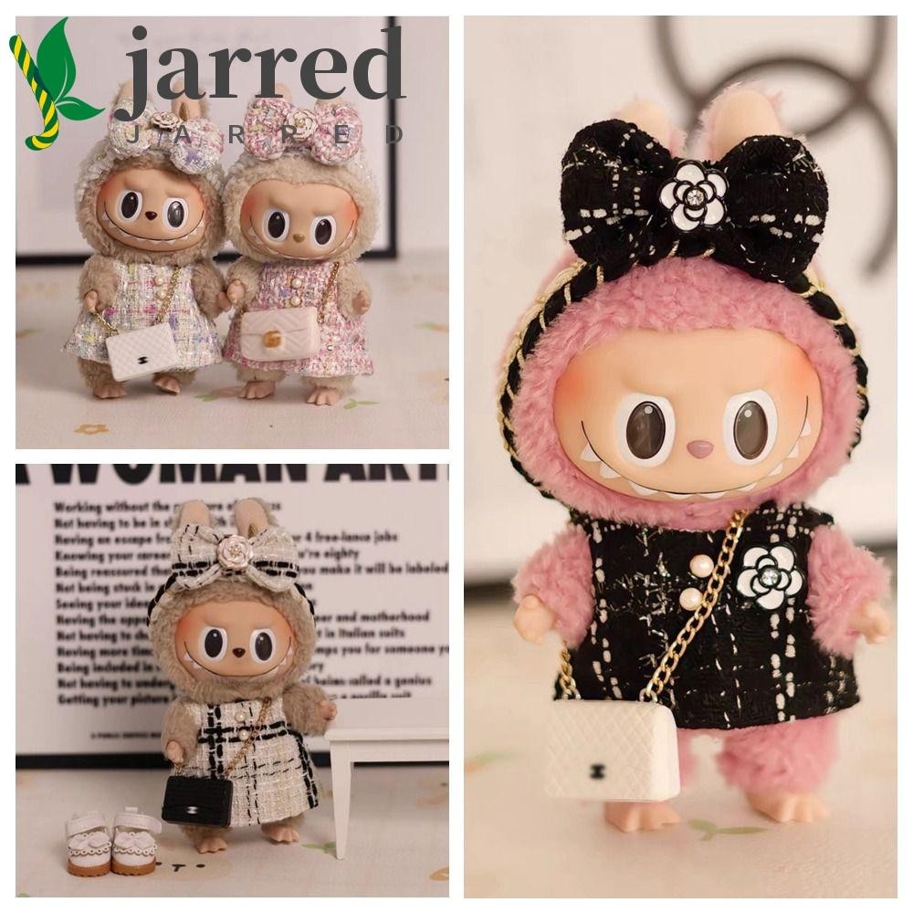 JARRED 17cm Labubu Doll's Luxury Clothes, C Style Camellia Sinensis ...