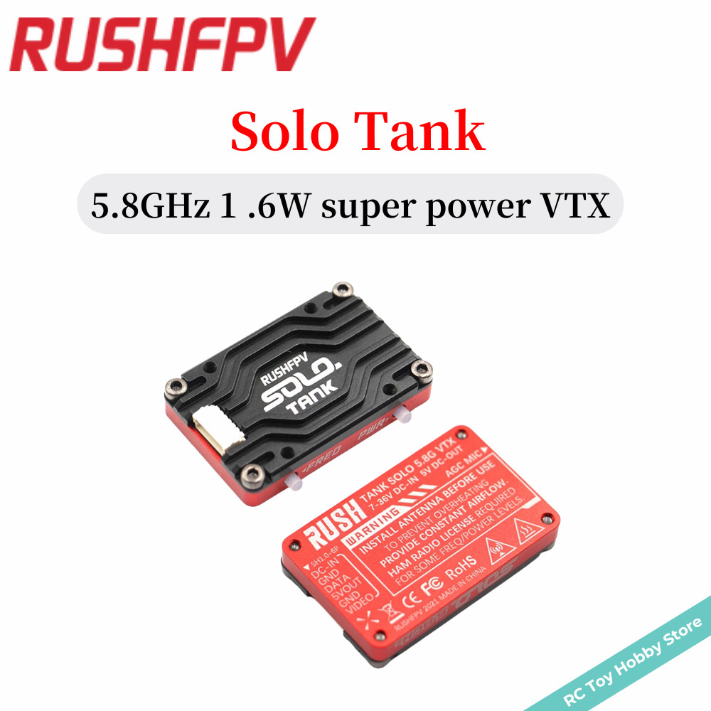 RUSH Solo Tank 5.8G VTX Video Transmitter CNC shell 1.6W High Power ...