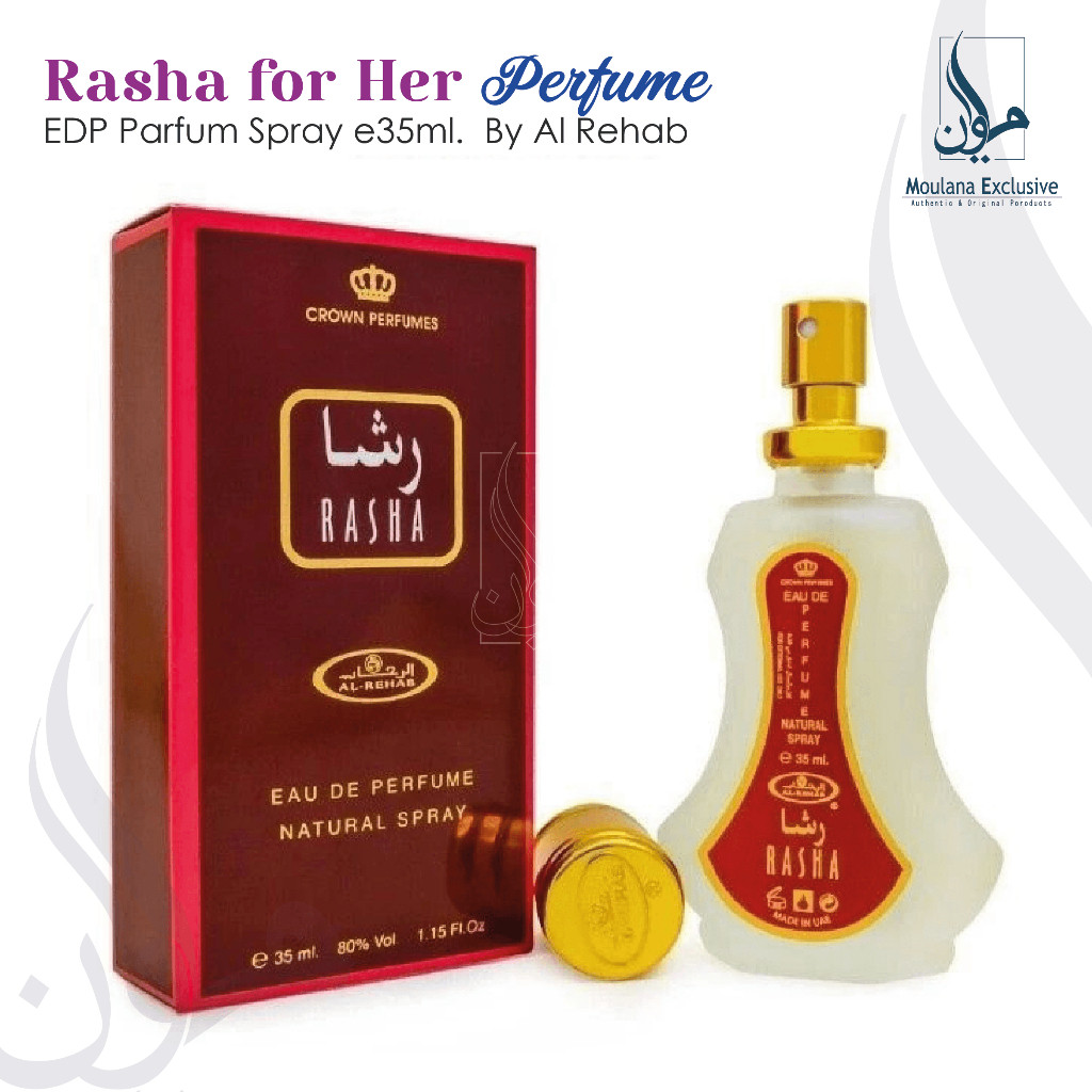 Rasha for Her Perfume EDP Parfum Spray e35ml. By Al Rehab Eau De ...