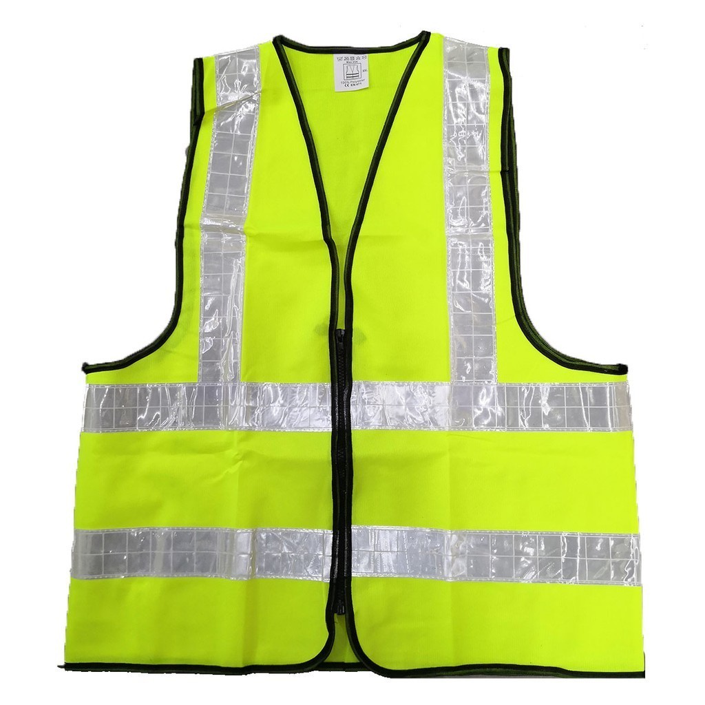 SAFETY VEST 1400G ZIP (DOUBLE LINE REFLECTIVE) (FREE SIZE) | Shopee ...