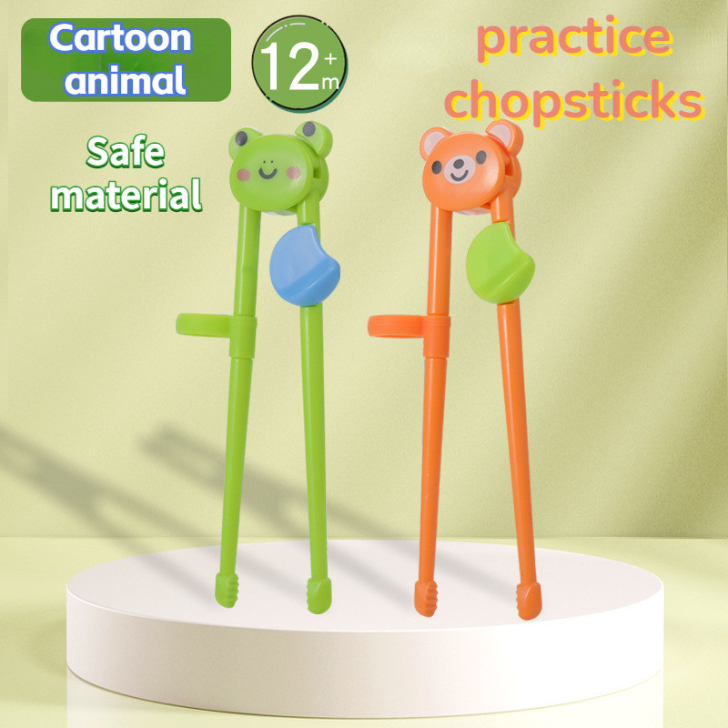 [Malaysia stock] Cartoon Children Learning Chopsticks Beginner Kids ...