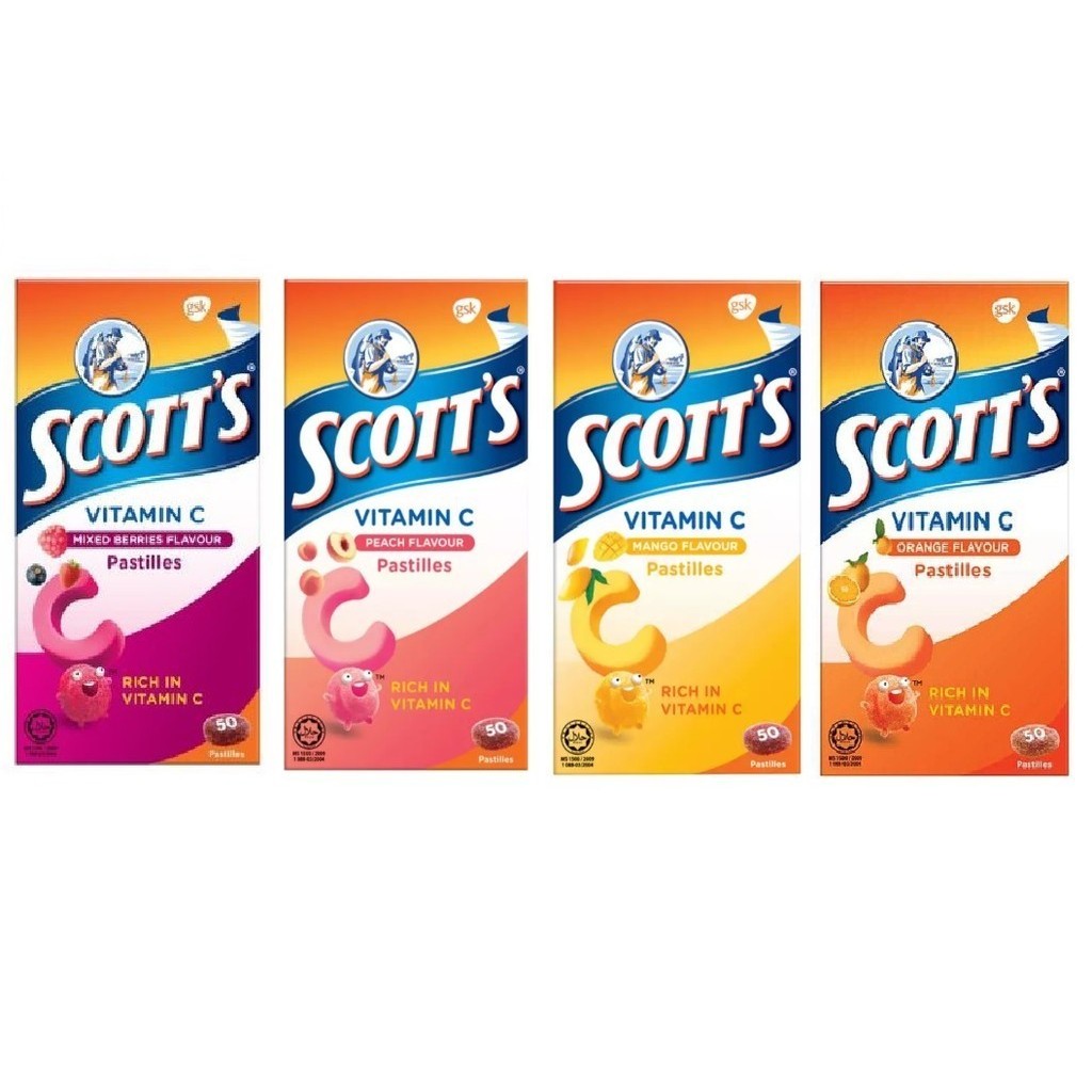 Scott's Vitamin C Pastilles 50's (100G) | Shopee Malaysia