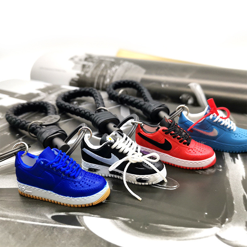 keychain cute Air Force One AF1 Mini Kasut Model 3D Tiga dimensi ow ...