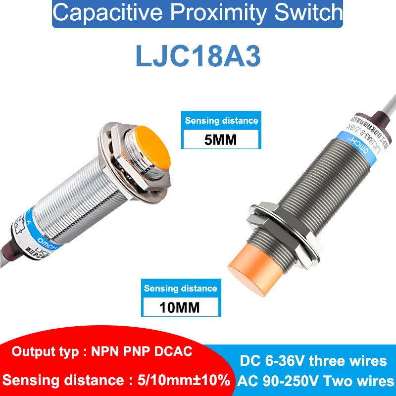 LJC18A3 BX AX BY AY EZ DZ Proximity Switch PNP/NPN DC6V-36V AC90-250V ...