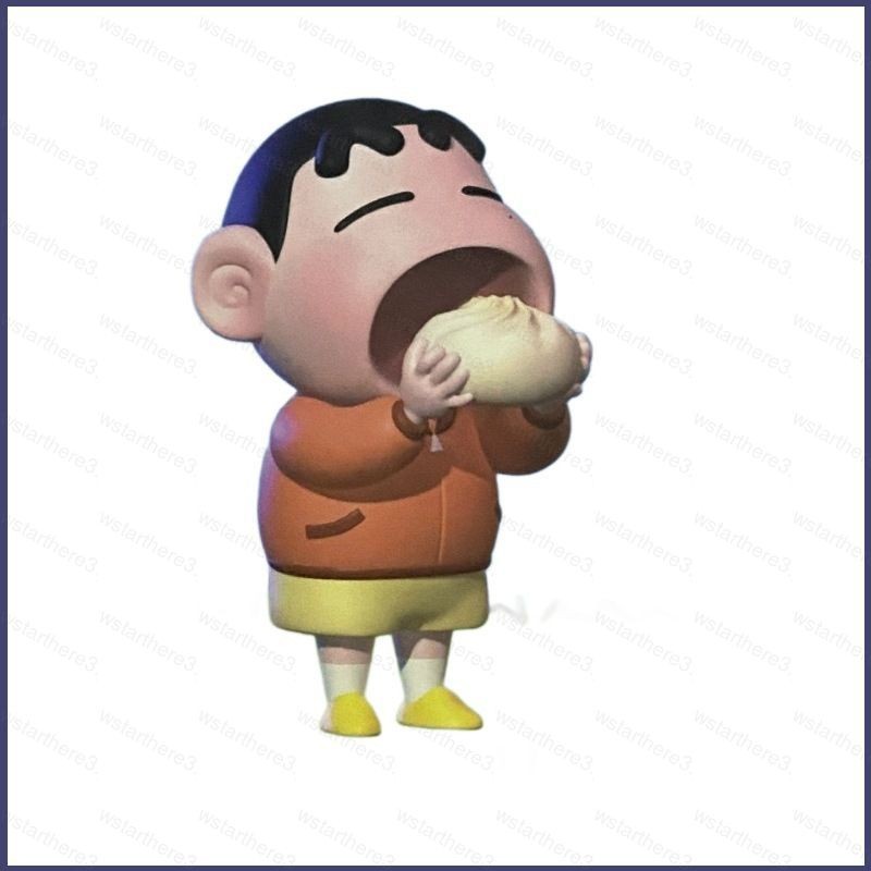 YE Crayon Shin-chan Action Figure Nohara Shinnosuke Eat steamed buns ...