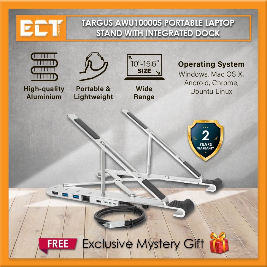 Targus AWU100005 Portable Laptop Stand With Integrated Dock | Shopee ...